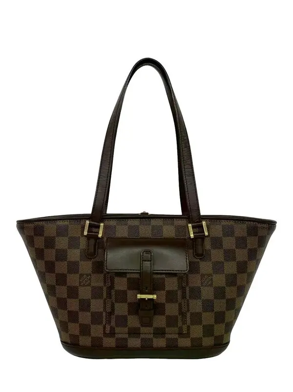 LOUIS VUITTON Damier Ebene Manosque Pm Shoulder Bag - Brown
