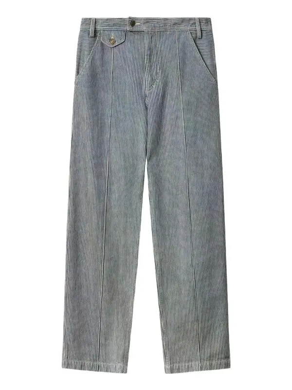Isabel Marant Étoile Eloise Pinstripe Cotton Pants - Blue