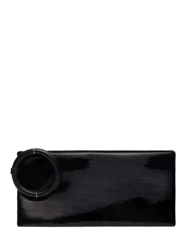 TOM FORD Sequin Embellished Ring Handle Clutch Bag - Black