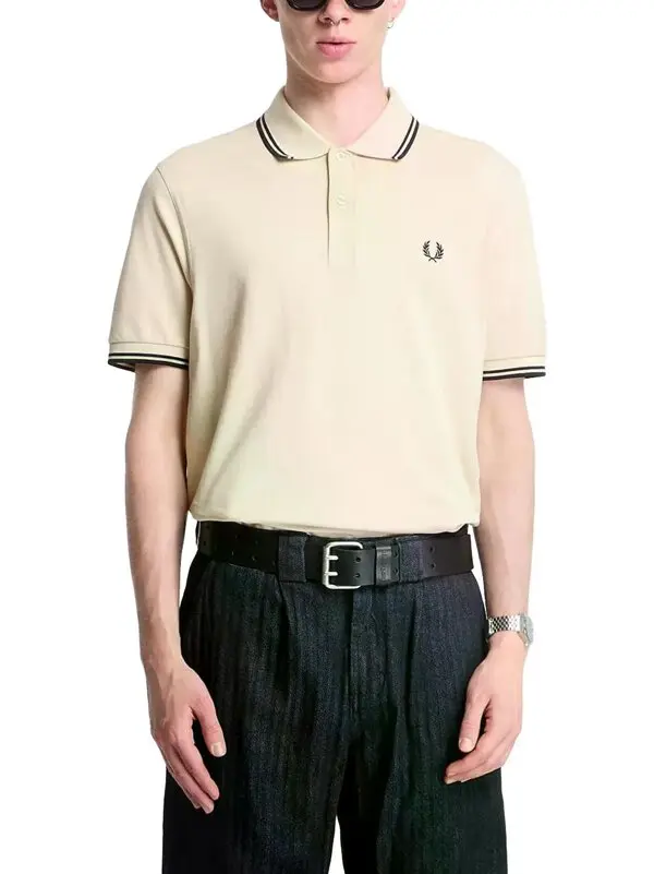Fred Perry Cotton Polo Shirt - Neutrals