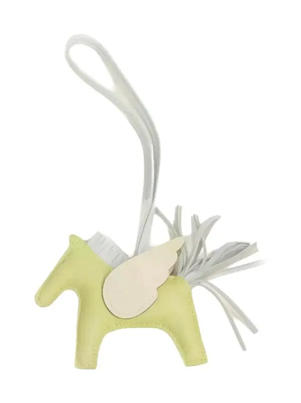 Hermès 2022 Rodeo Pegase Leather Bag Charm - Green