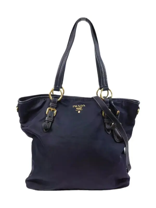 Prada Buckled Shoulder Bag - Blue
