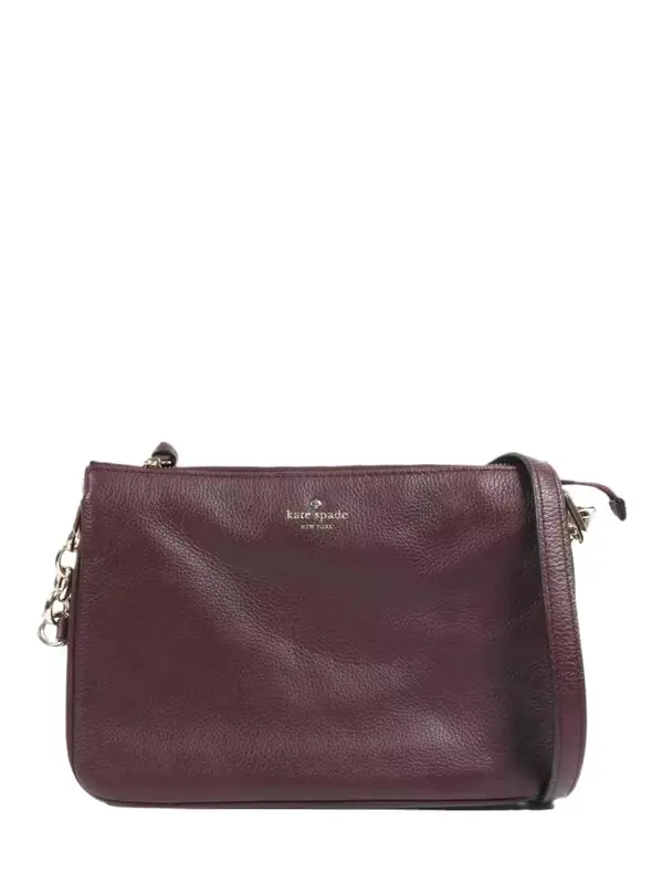 Kate Spade New York Grained Leather Shoulder Bag - Red