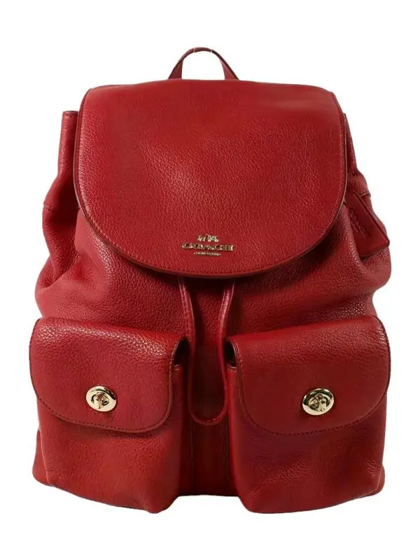 COACH VINTAGE Leather Backpack - Red