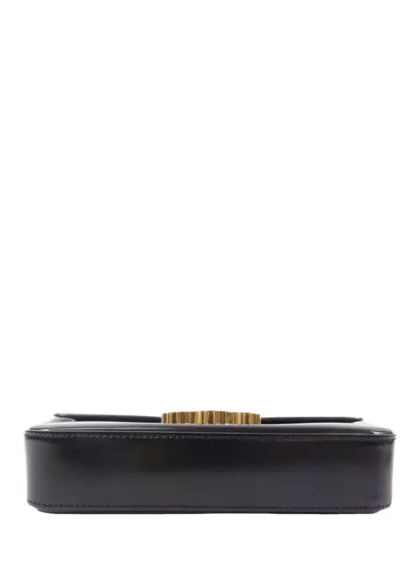 Celine Claude Triomphe Chain Shoulder Bag - Black