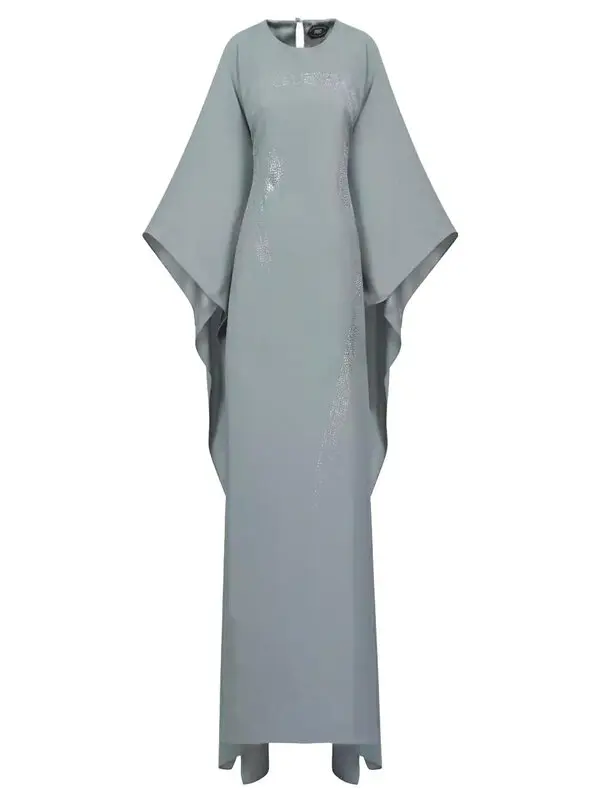 TALLER MARMO Rhinestone Embellished Maxi Dress - Blue