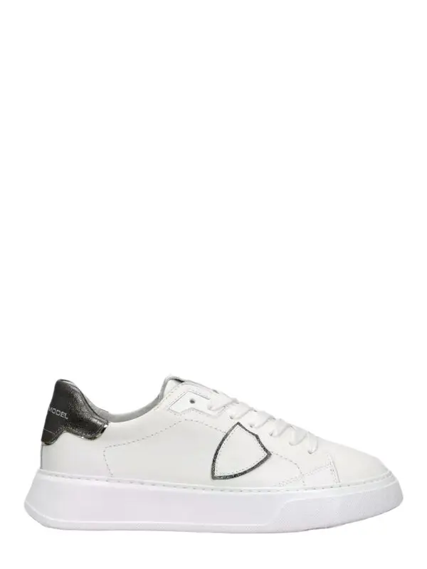 Philippe Model Temple Low Leather Sneakers - White
