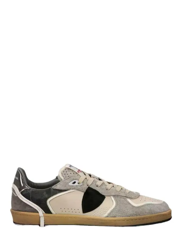 Philippe Model Leather Panelled Sneakers - Grey