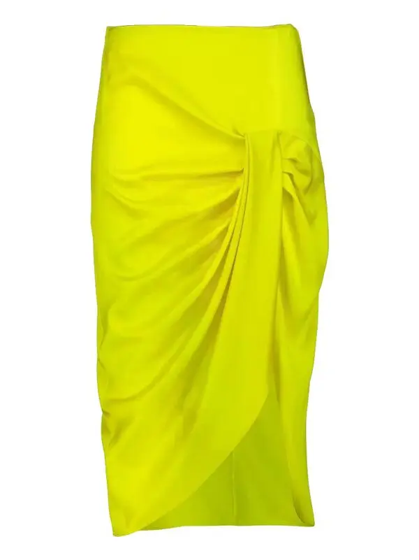 Stella McCartney Draped Midi Skirt - Yellow