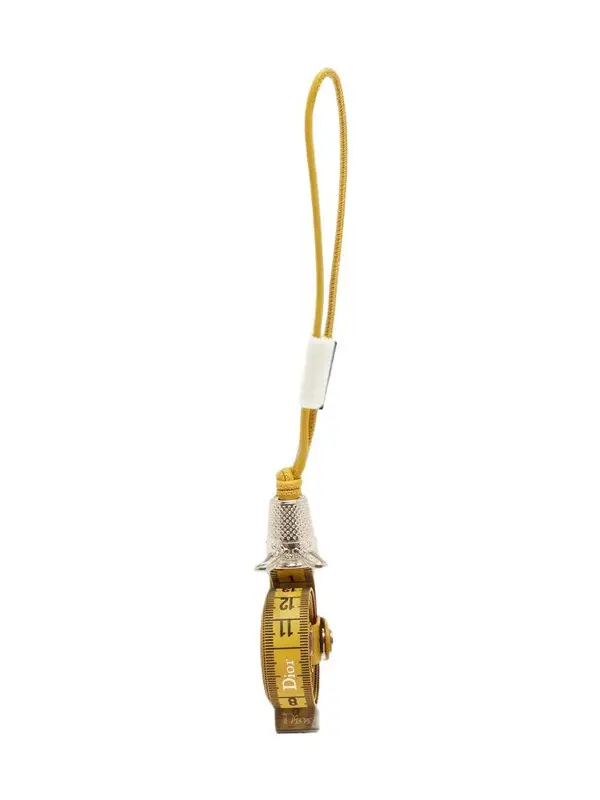 Dior Snail Tape Measure Bag Charm - Yellow