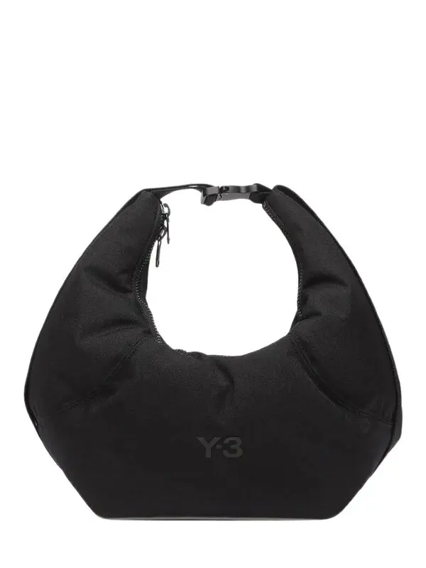 Y3 Crescent Buckle Shoulder Bag - Black