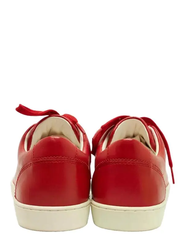 Dolce & Gabbana Leather Lace-up Sneakers - Red