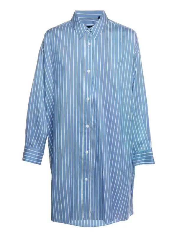 Isabel Marant Étoile Striped Oversized Shirt - Blue