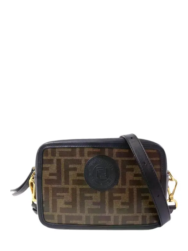 Fendi Ff Logo Shoulder Bag - Brown