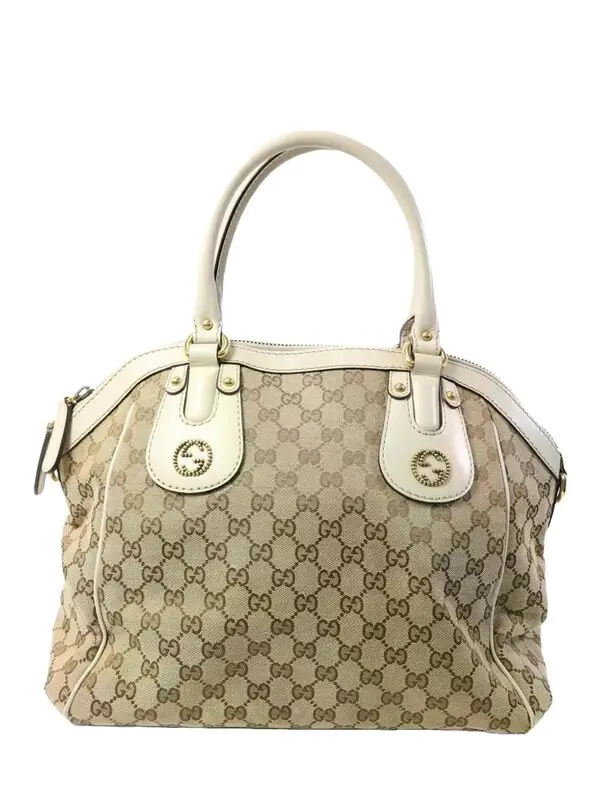 Gucci Gg Canvas Shoulder Bag - Neutrals