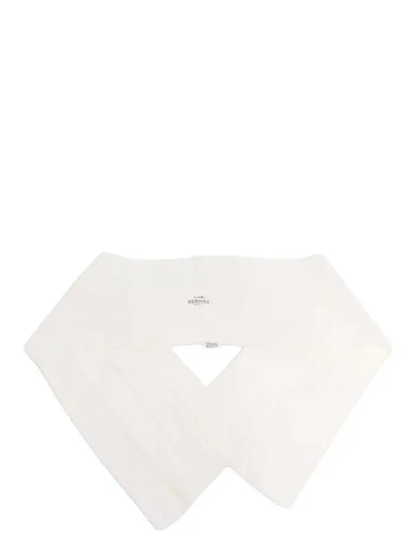 Hermès Silk Logo Print Tie - Neutrals