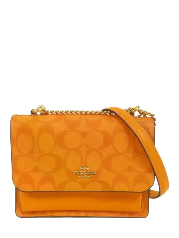 COACH VINTAGE Monogram Mini Shoulder Bag - Orange