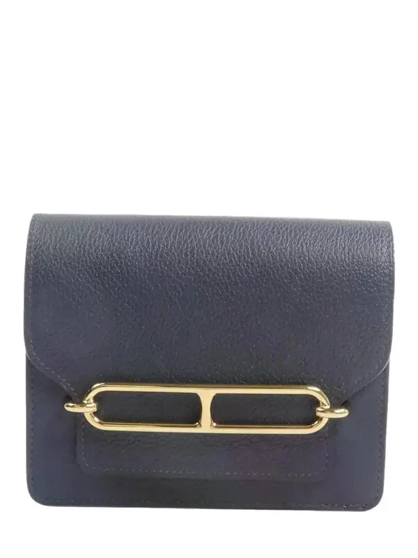 Hermès Slim Roulis Wallet - Blue