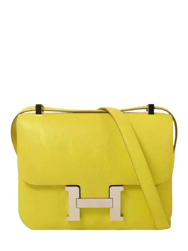 Hermès 24 Constance Shoulder Bag - Yellow