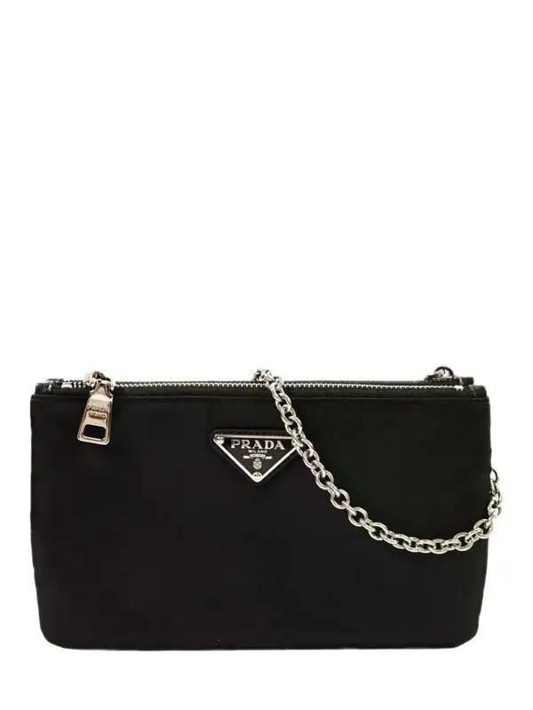 Prada Tessuto Pocket Shoulder Bag - Black