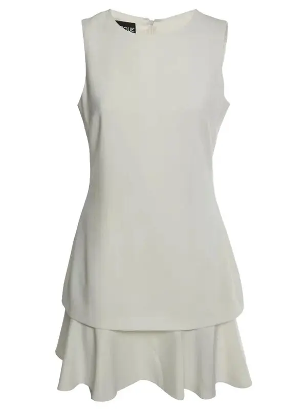 Moschino Sleeveless Crewneck Mini Dress - White