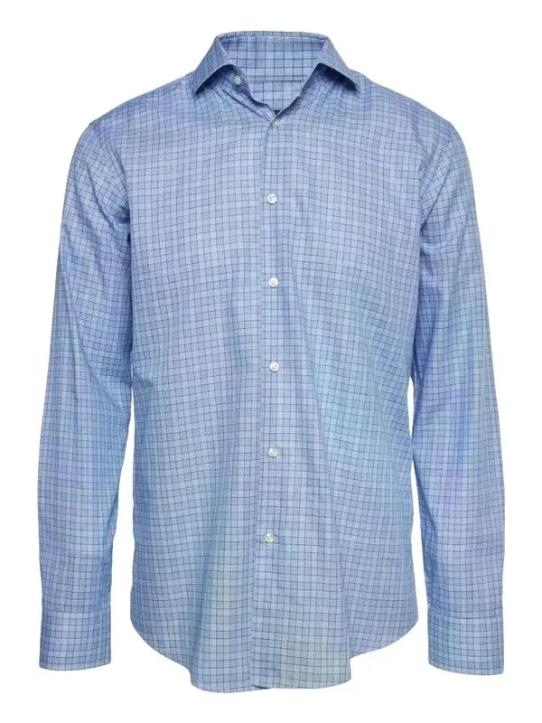 BOSS Gordon Check-print Shirt - Blue