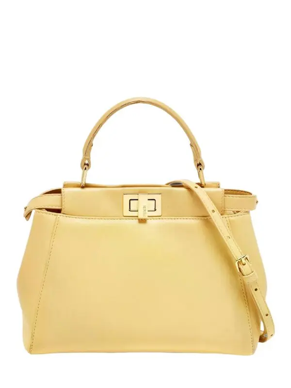 Fendi Mini Peekaboo Tote Bag - Yellow