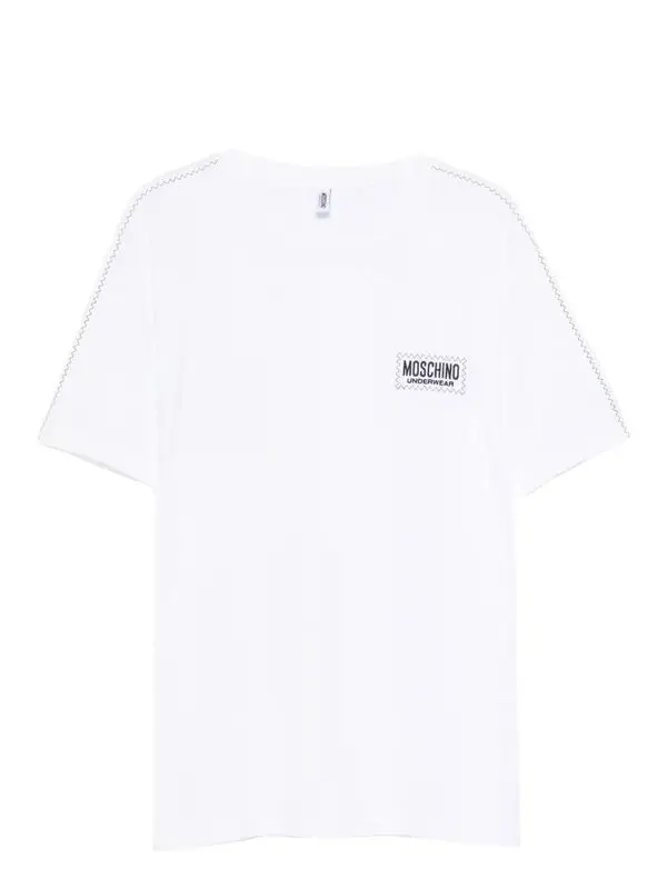 Moschino Logo-embroidery T-shirt - White