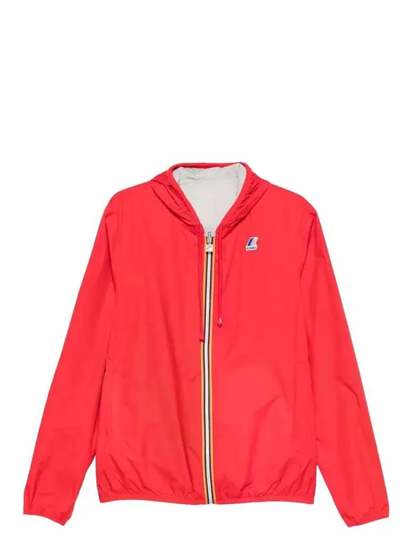 K-WAY Hooded Zip-up Jacket - Red