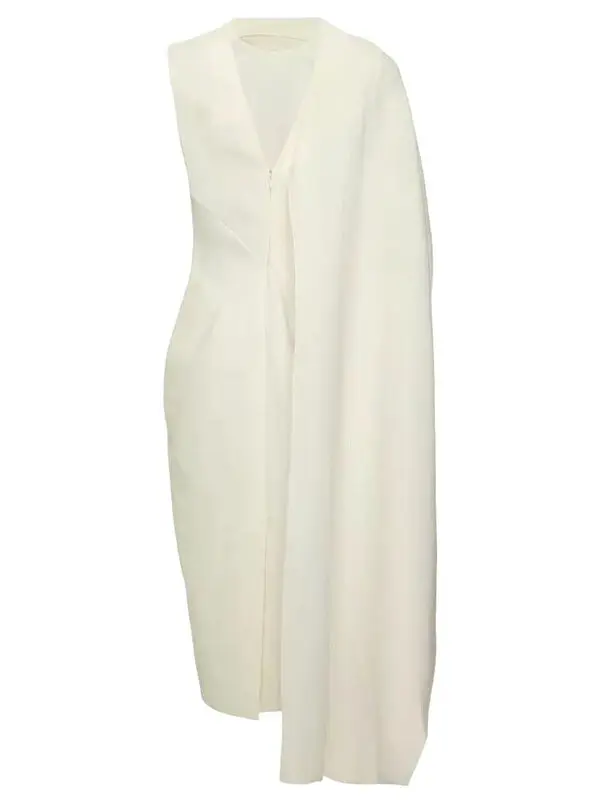 ROKSANDA Edith Asymmetrical Panelled Midi Dress - Neutrals