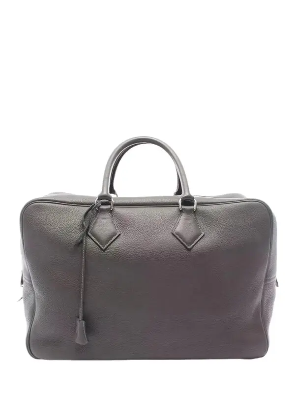 Hermès Clemence Plume 45 Business Bag - Grey