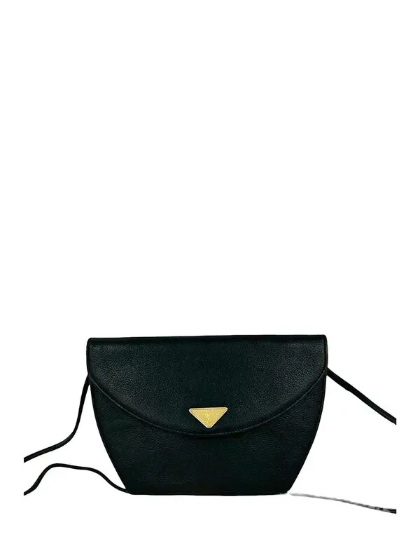 Saint Laurent Calf Leather Crossbody Bag - Black