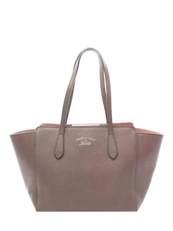 Gucci Leather Tote Bag - Neutrals