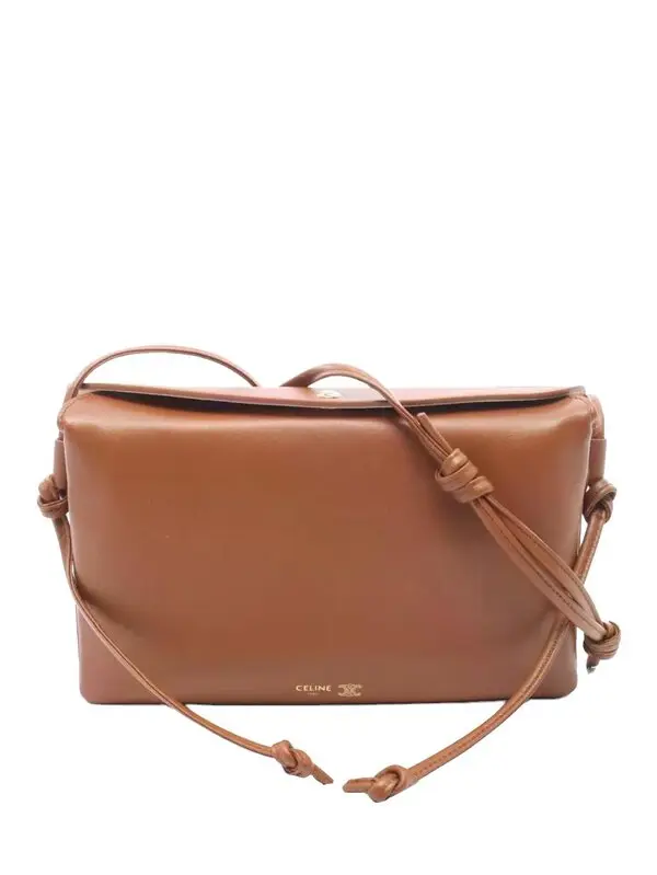 Celine Leather Shoulder Bag - Brown