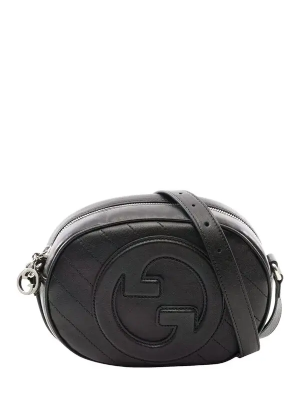 Gucci Matelassé Calfskin Crossbody Bag - Black