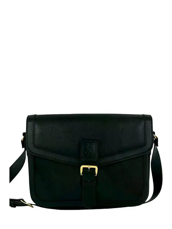 Saint Laurent 20th Century Calf Leather Shoulder Bag - Black