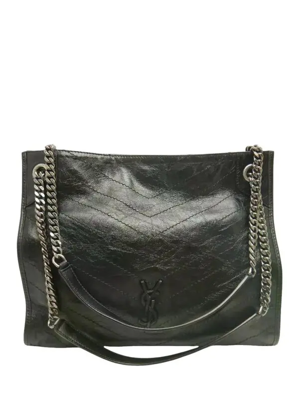 Saint Laurent Monogram Niki Shopper Tote Bag - Black
