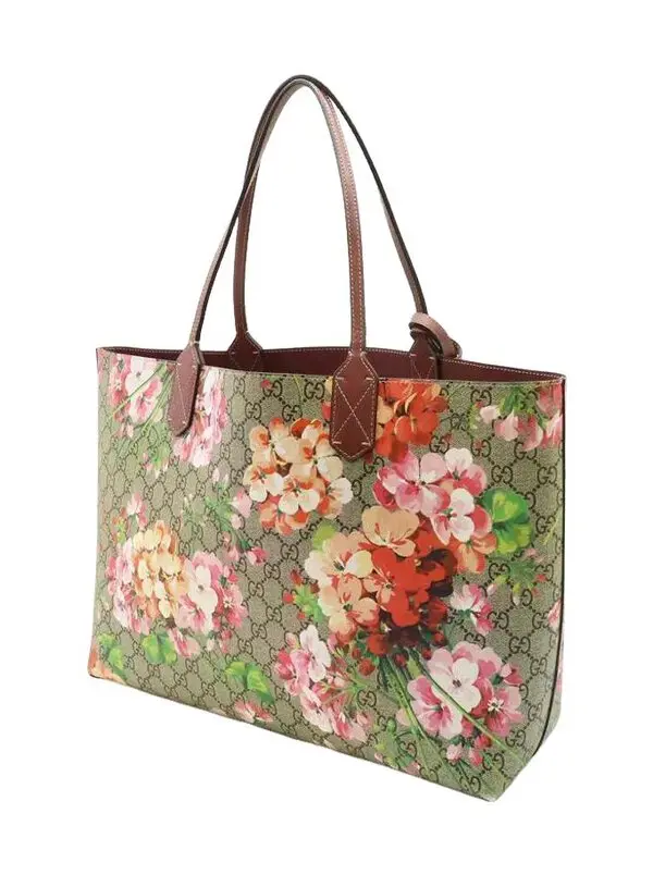 Gucci Gg Supreme Blooms Reversible Tote Bag - Neutrals