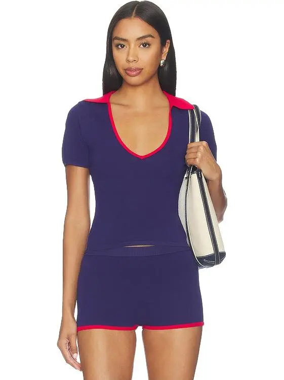 SNDYS. Raye Knit Top - Navy