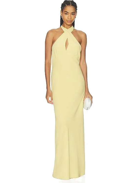 Amanda Uprichard Samara Maxi Dress - Yellow
