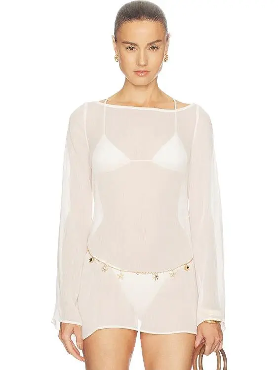 CAMILA COELHO Odette Tunic - Cream