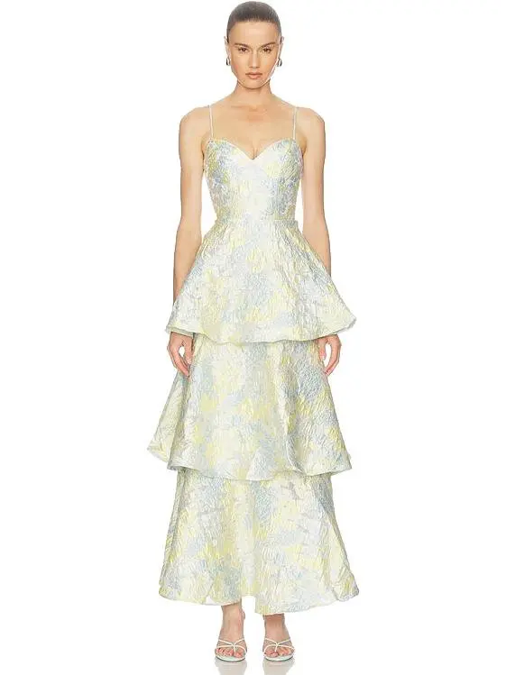 ELLIATT Penelope Tiered Gown - Yellow