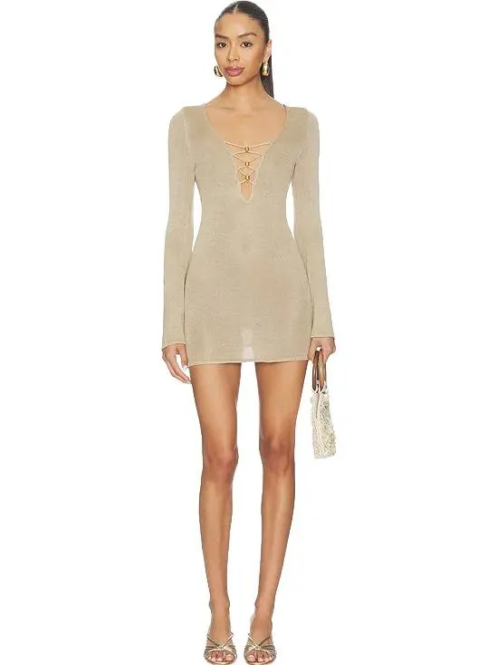 FLOOK THE LABEL Farrah Mini Dress - Cream