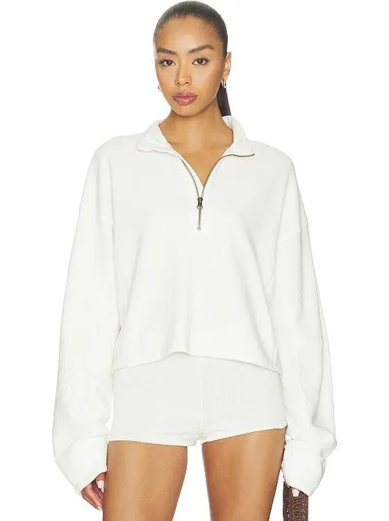 Free People X We The Free Celeste Quarter Zip - Ivory