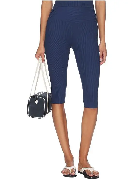 Year Of Ours Ribbed Capri Legging In . Also - Navy