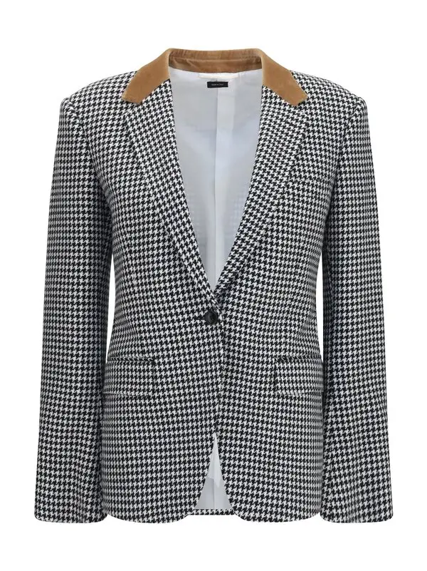 TOM FORD Houndstooth Cashmere Jacket - Multicolor