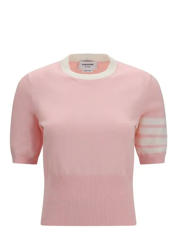 Thom Browne Hector Intarsia T-shirt - Pink