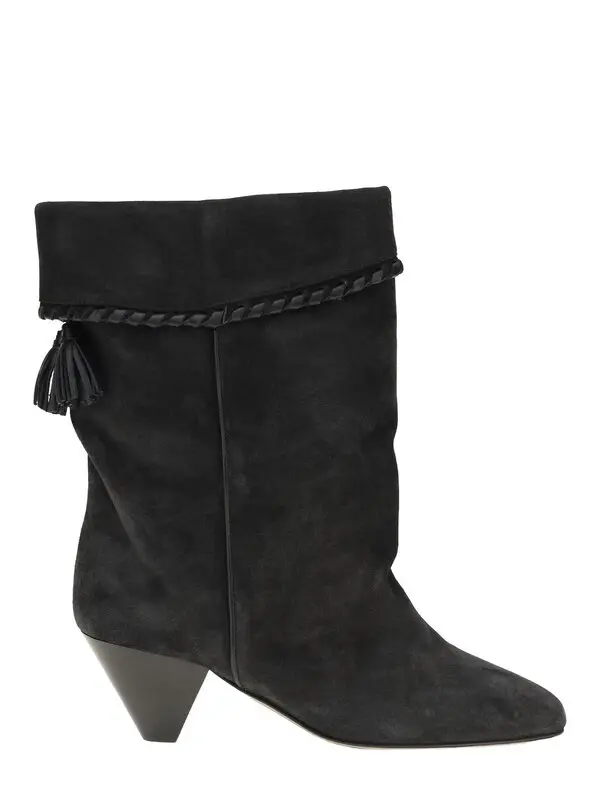 Isabel Marant Étoile Draped Suede Boots - Black