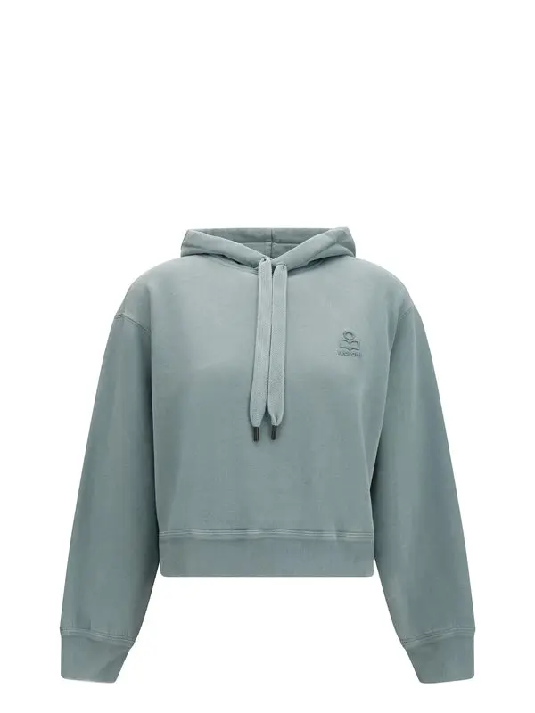 Isabel Marant Étoile Salmy Logo Hoodie - Gray