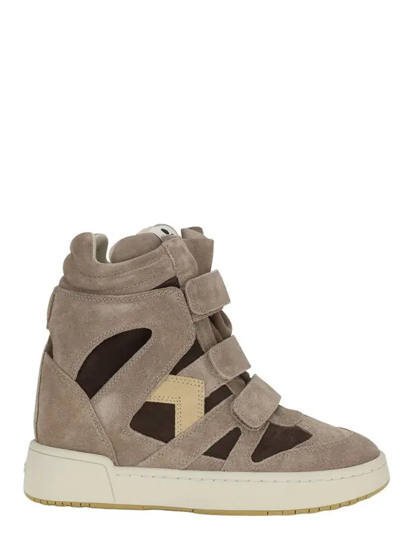 Isabel Marant Étoile Leather Sneakers - Cream